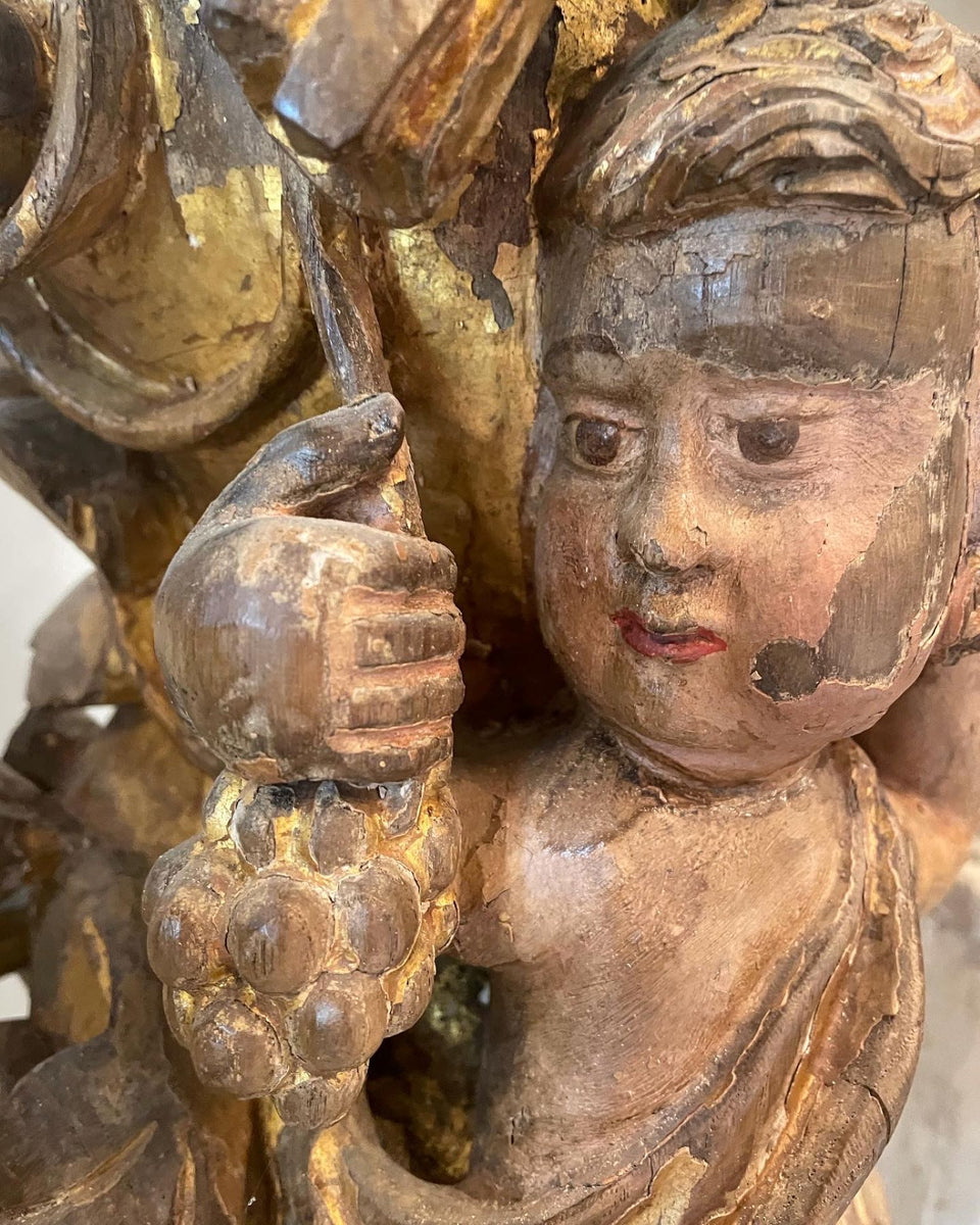 Carved Gilt Wood Columns – Cal-a-Vie Antique Boutique